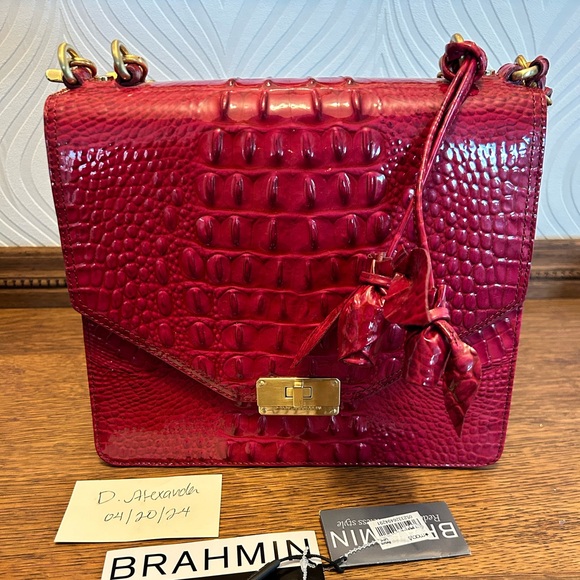 Brahmin | Bags | Nwt Detached Brahmin Ophelia Glossy Rouge | Poshmark